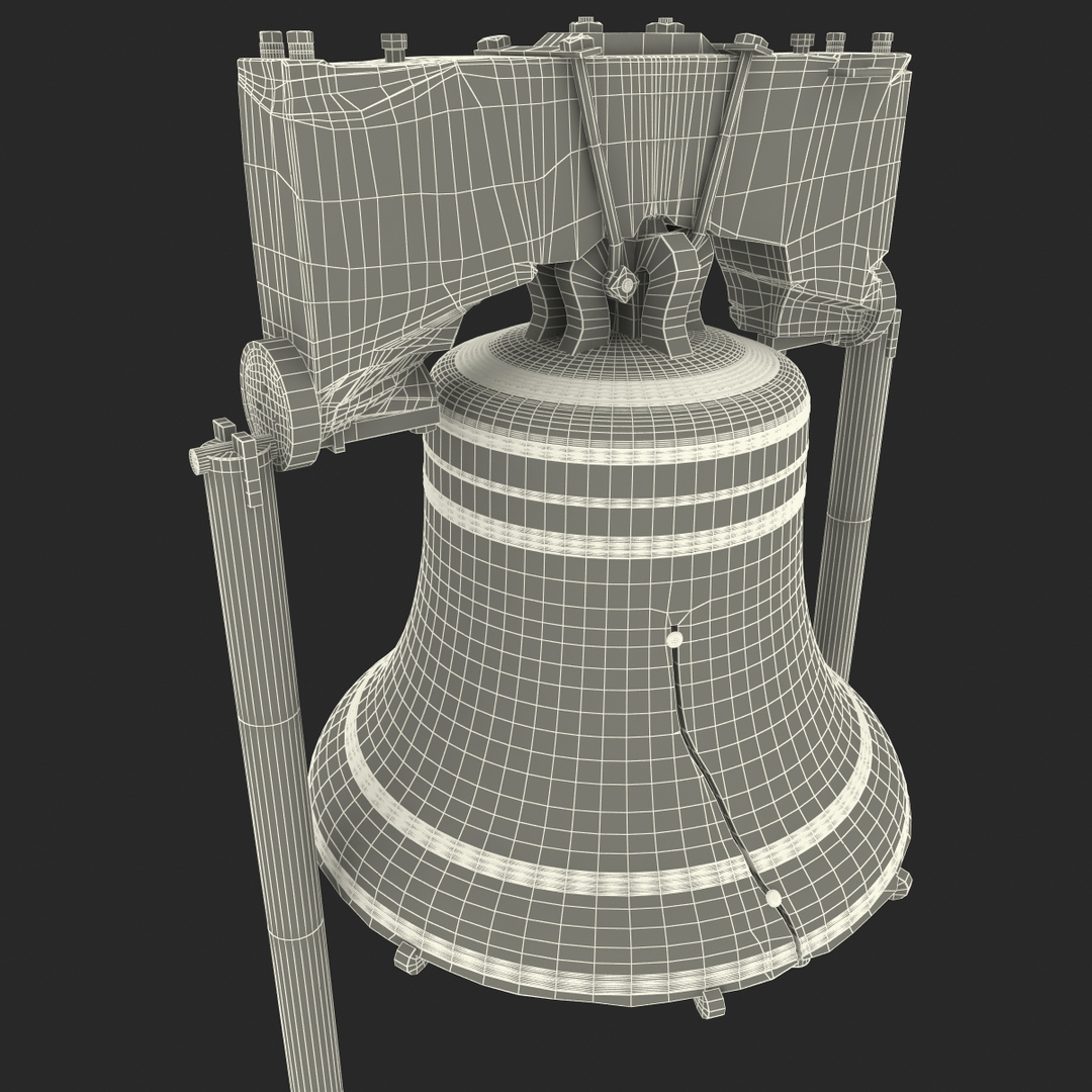 liberty bell 3d obj
