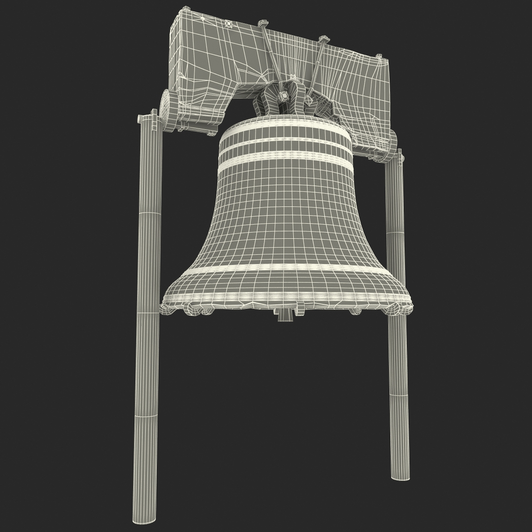 liberty bell 3d obj