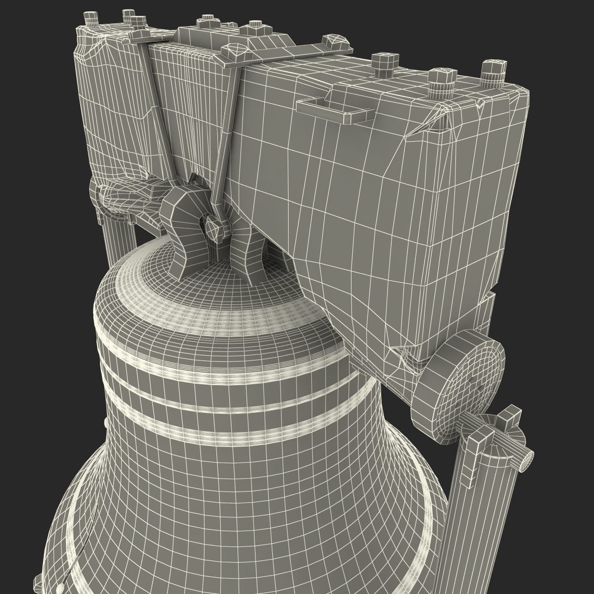 liberty bell 3d obj