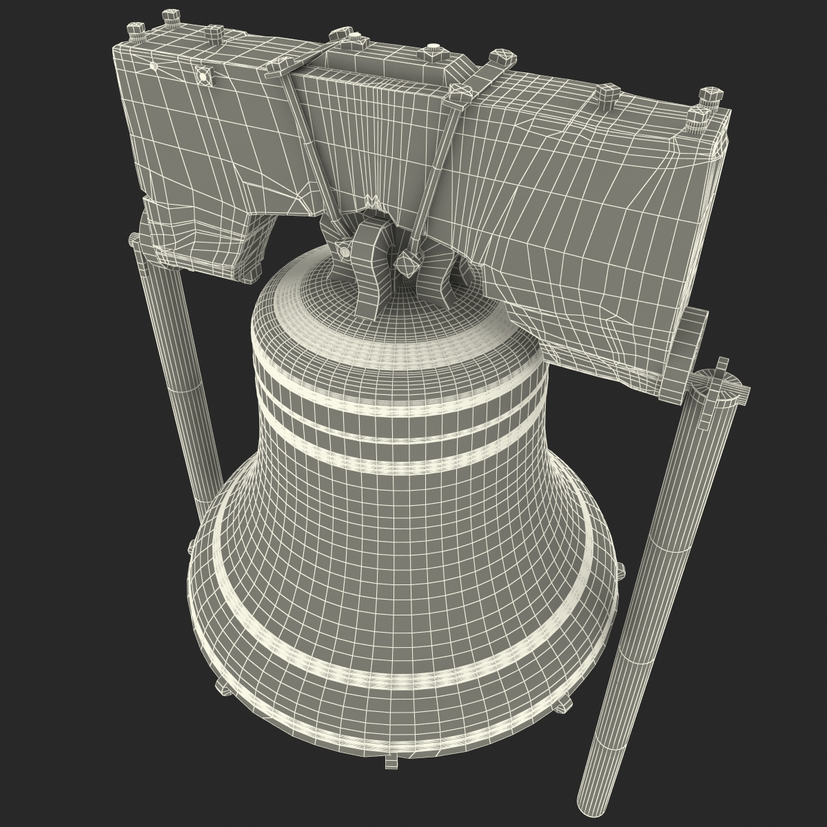 liberty bell 3d obj