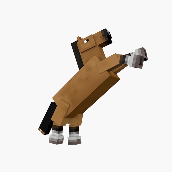 modelo 3d Caballo de Minecraft - TurboSquid 2348151