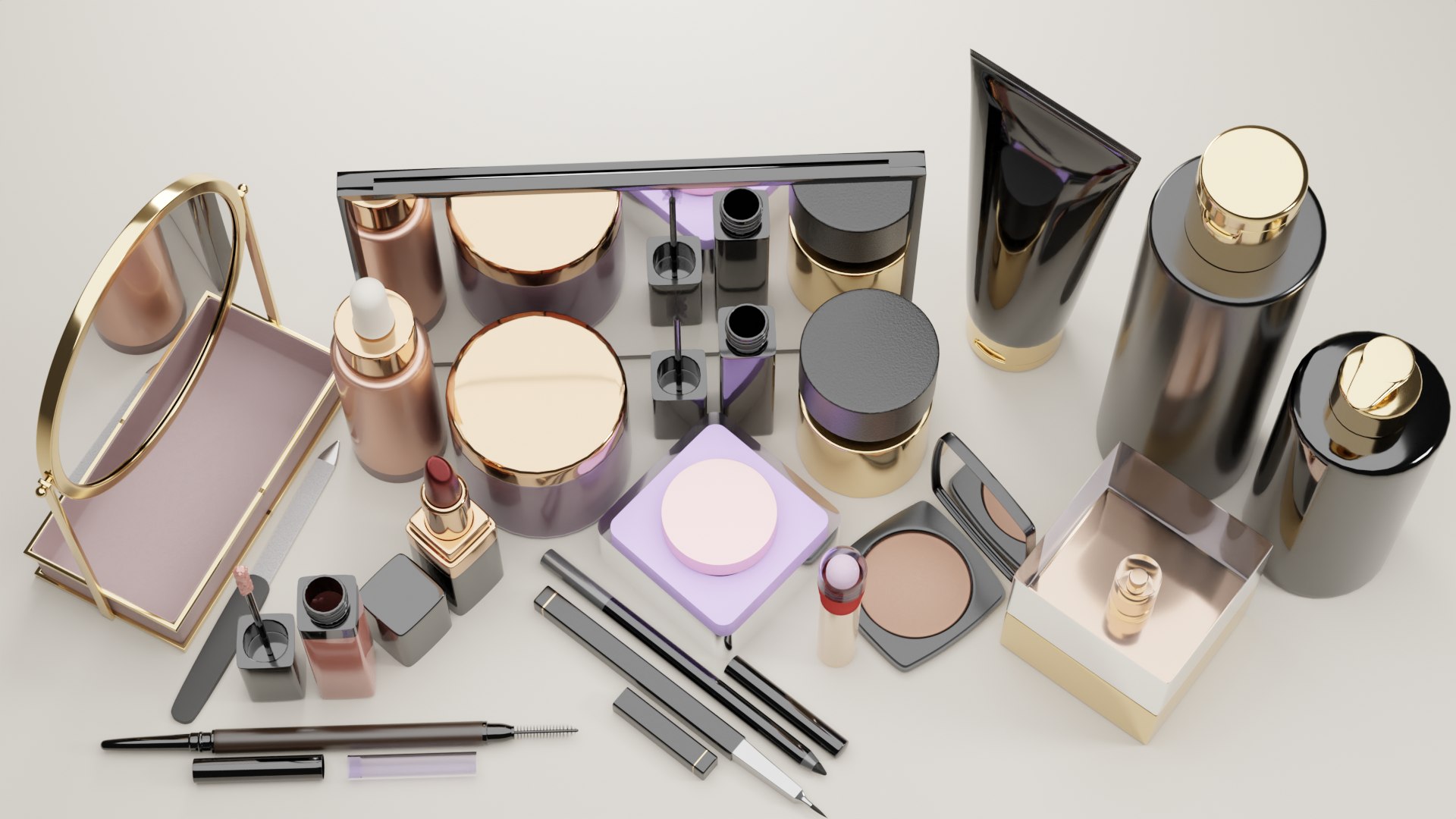 Cosmetic Collection 3D Model 3D Model - TurboSquid 1996648