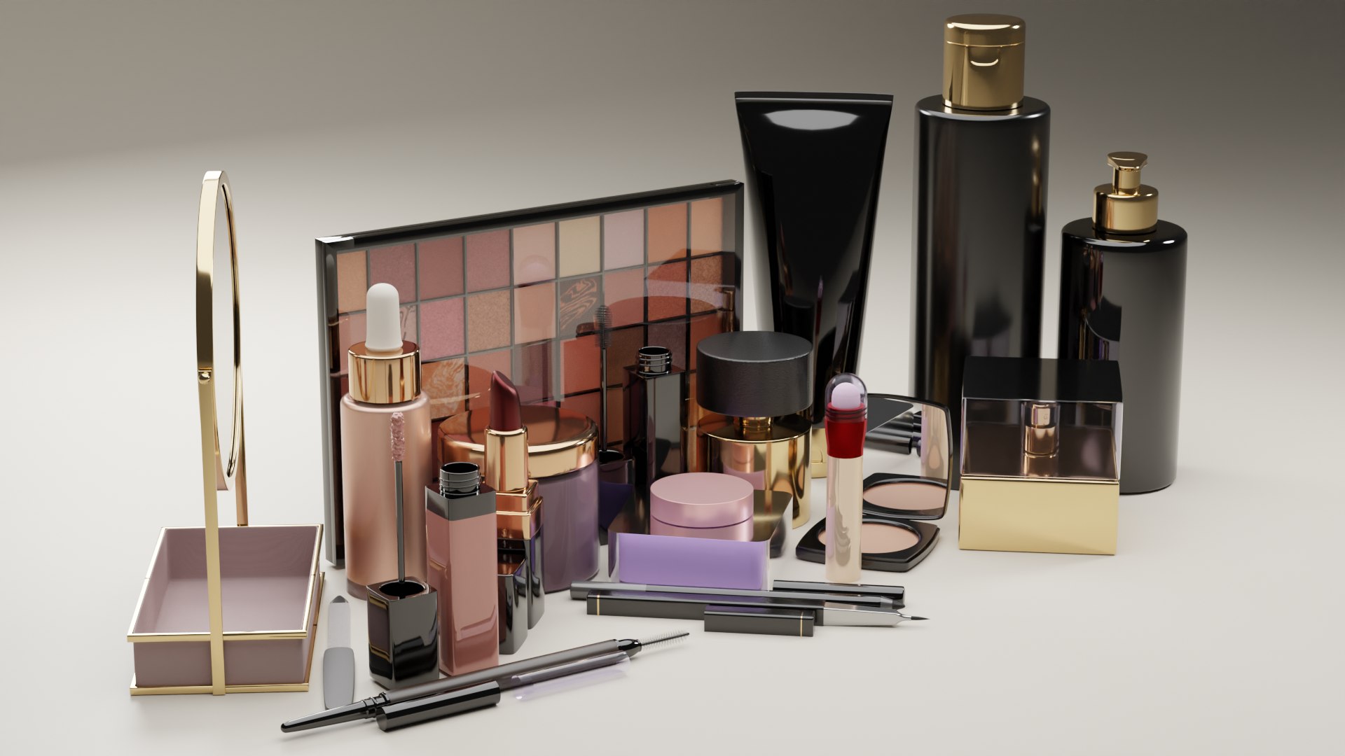 Cosmetic Collection 3D Model 3D Model - TurboSquid 1996648