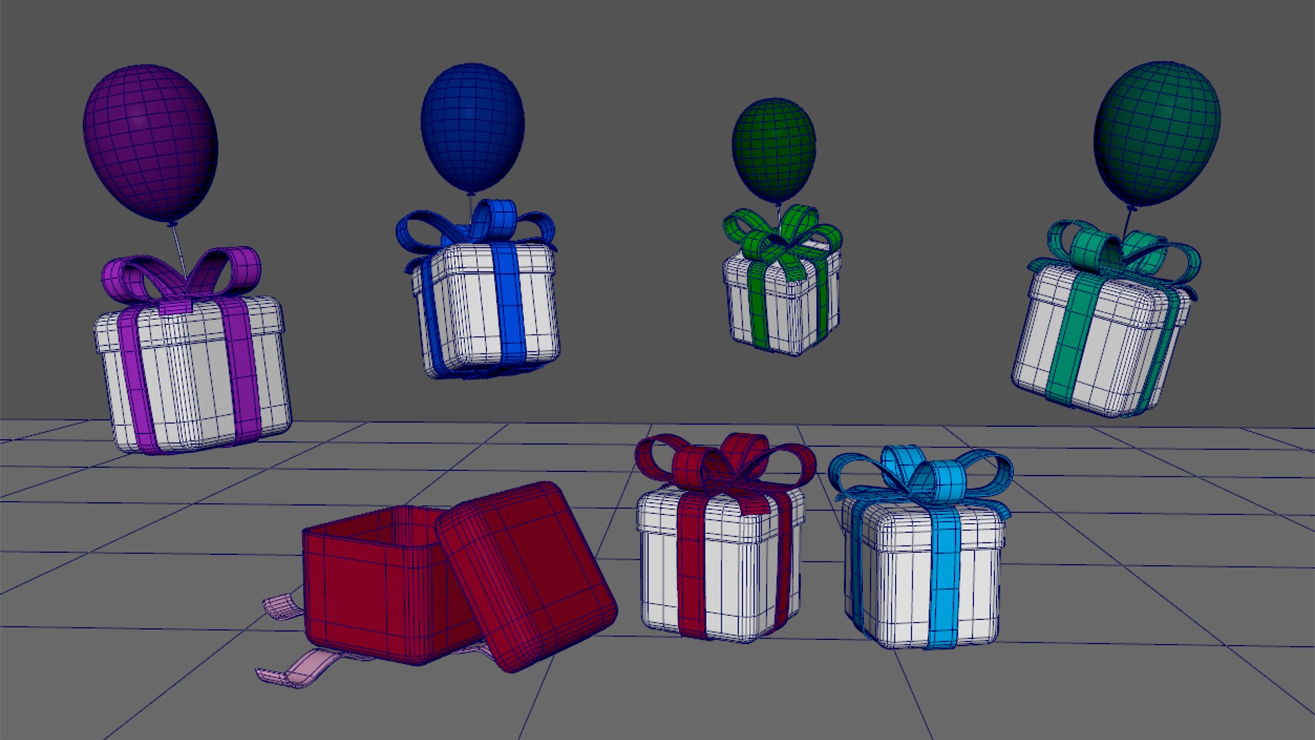 3D Gift Box Cartoon - TurboSquid 1890699