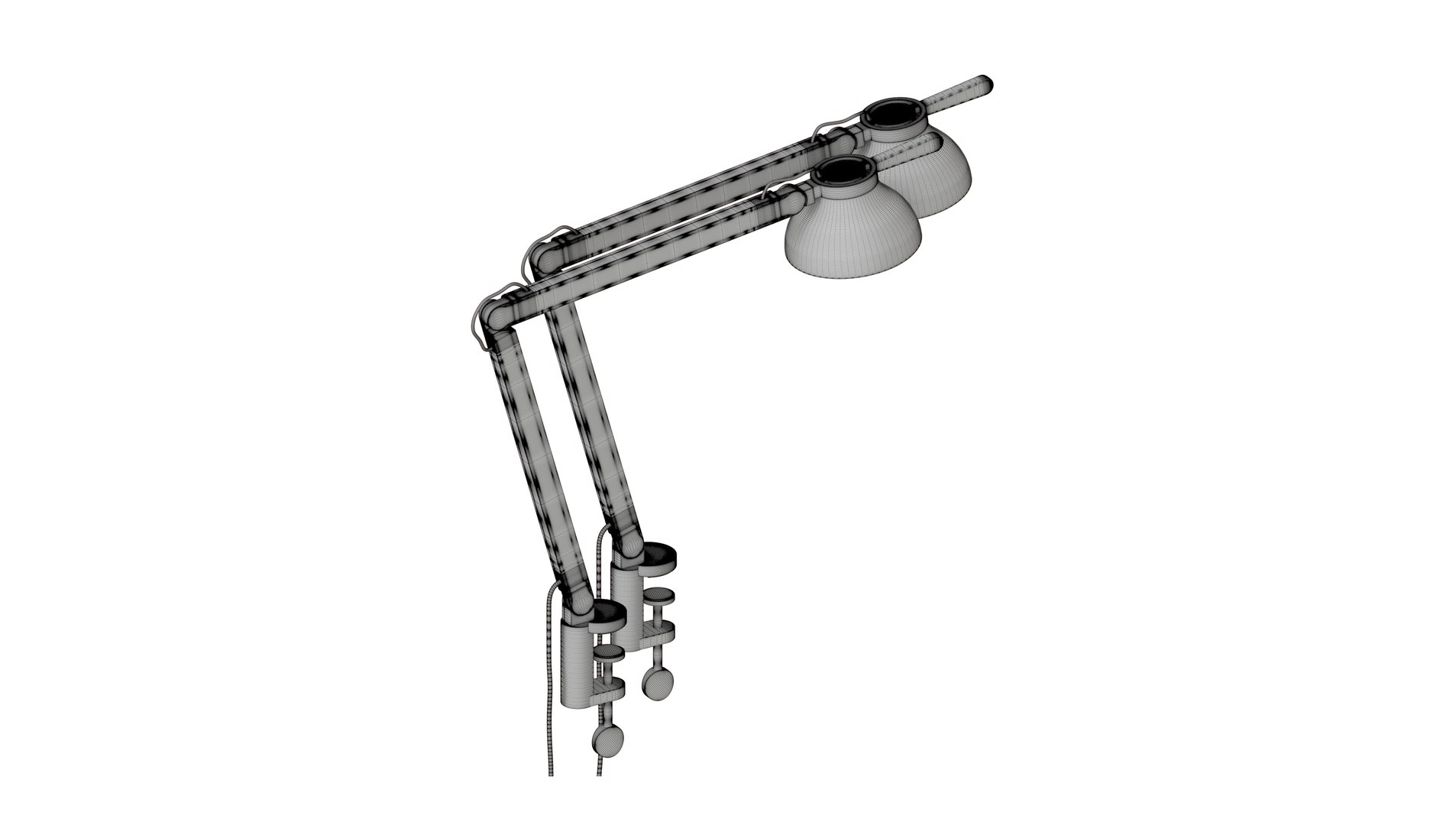 Pc Double Arm W Clamp 3D Model - TurboSquid 1938408