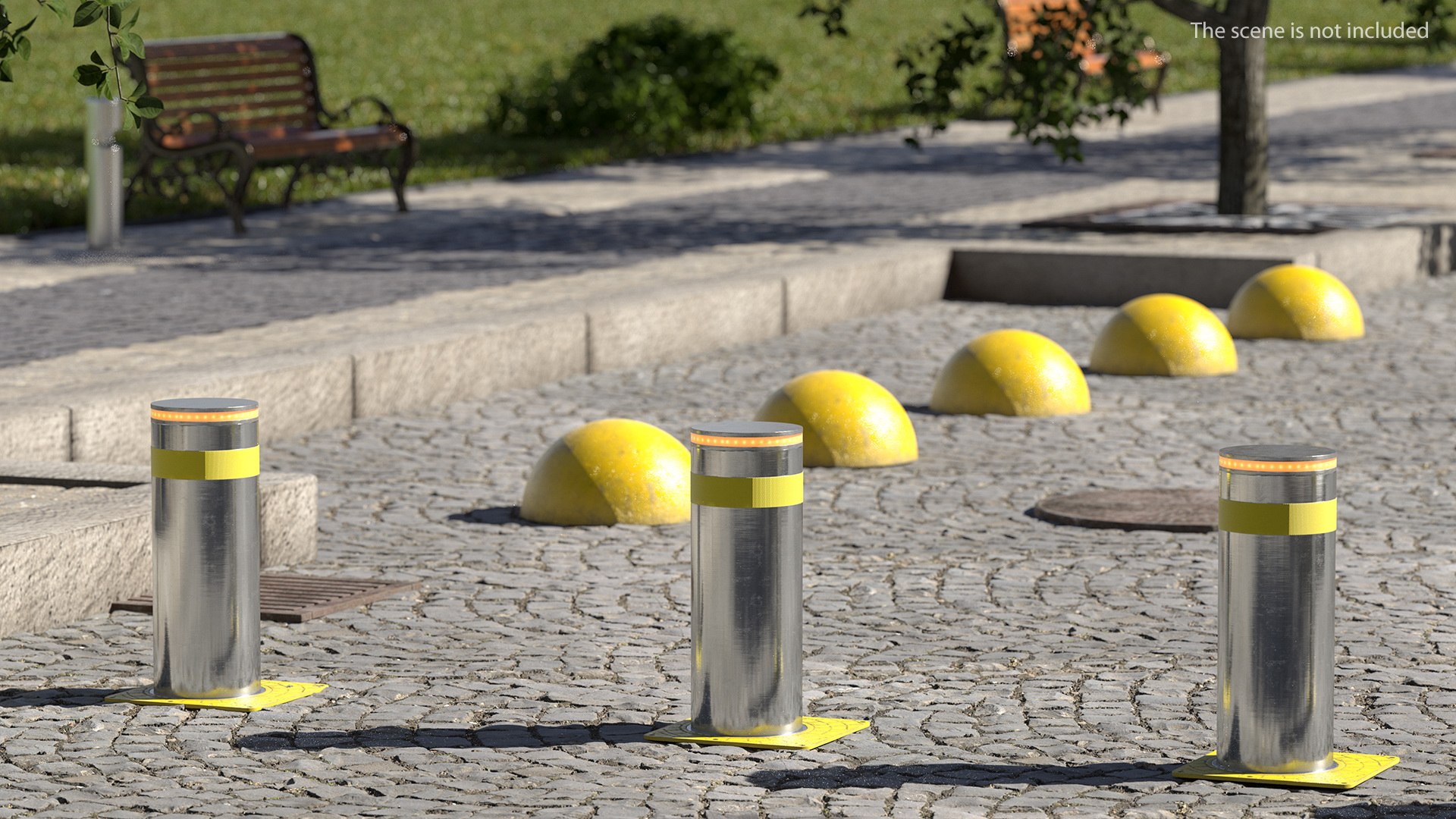 3D Bollards Collection 2 - TurboSquid 1985915