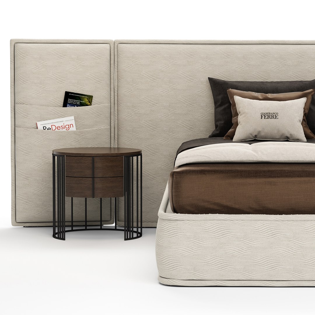 Pimlico Bed By Gianfranco Ferre Home 3D Model - TurboSquid 2224361