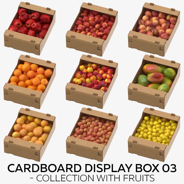 free obj mode selection style cardboard boxes