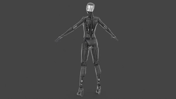 3D female cyborg robot rig - TurboSquid 1642644