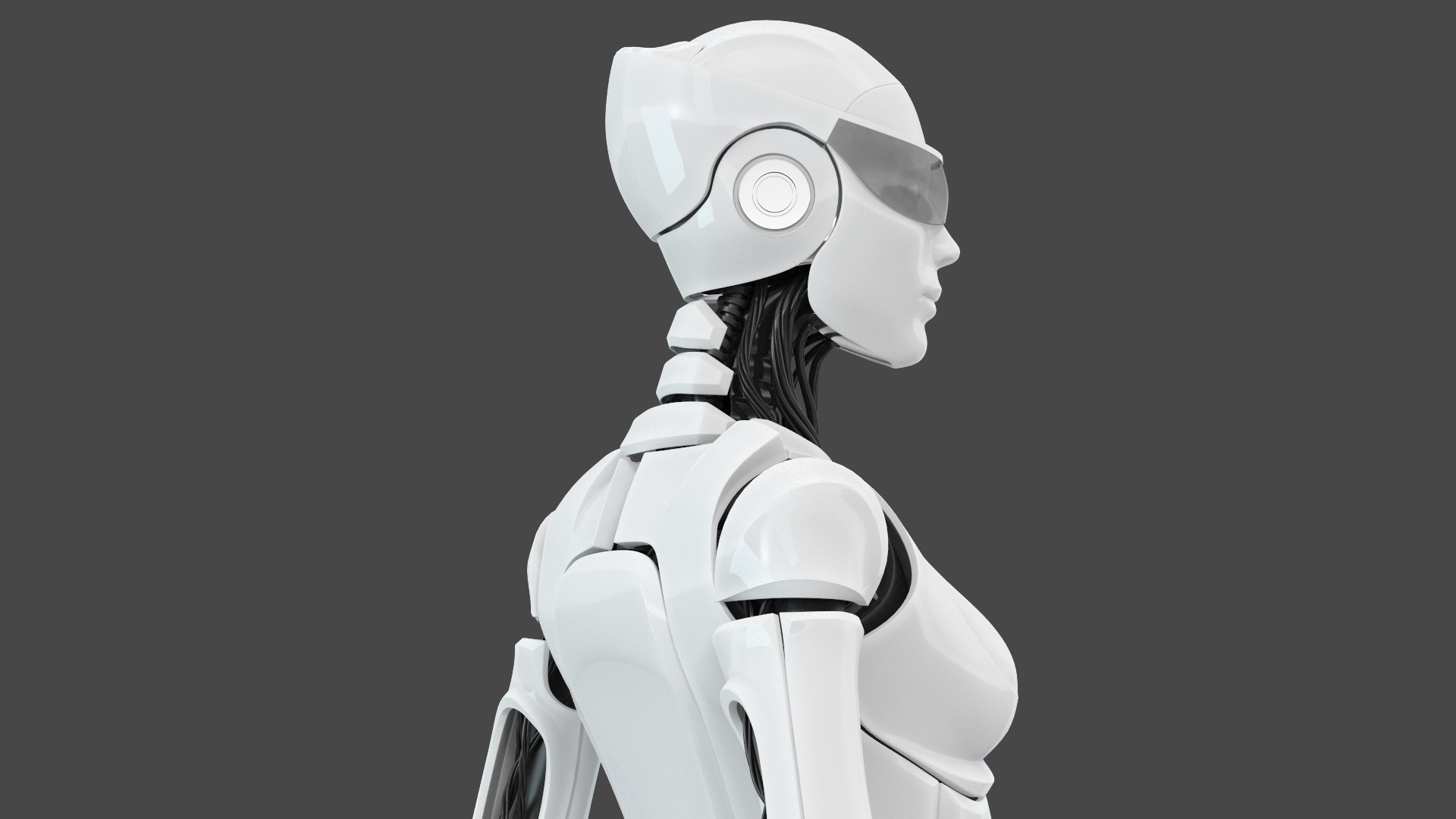 3D Female Cyborg Robot Rig - TurboSquid 1642644