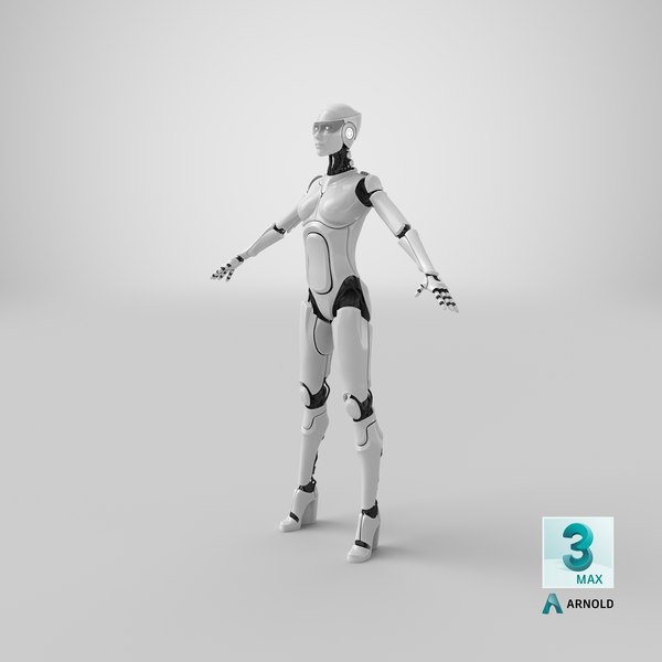 3D female cyborg robot rig - TurboSquid 1642644