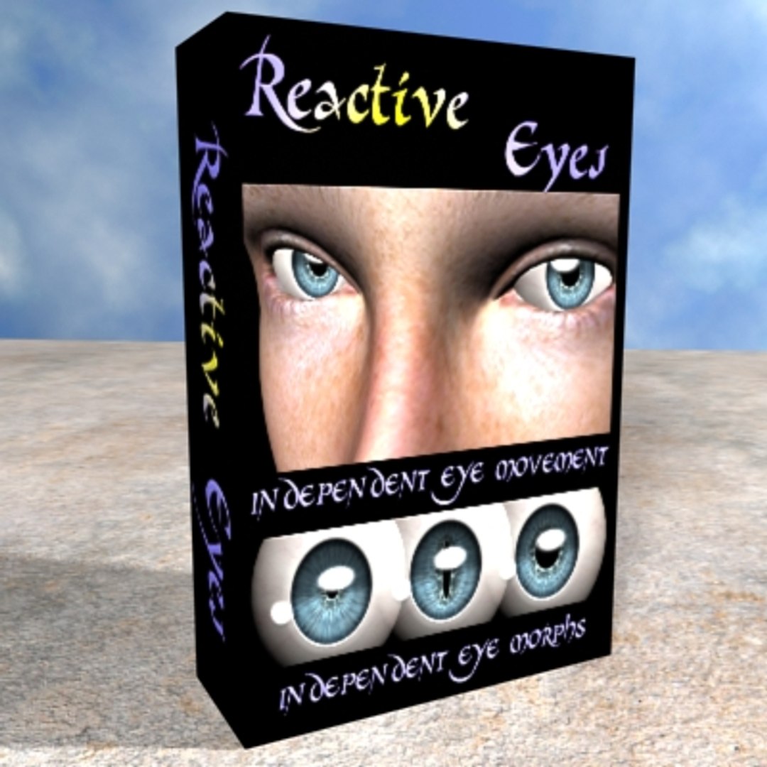 reactive eyes 3d max