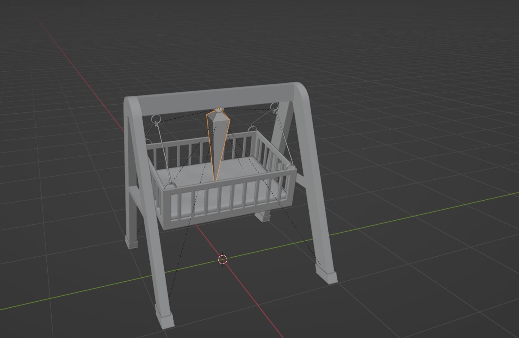 3D Cradle - Rigged Swing Crib - TurboSquid 2251513