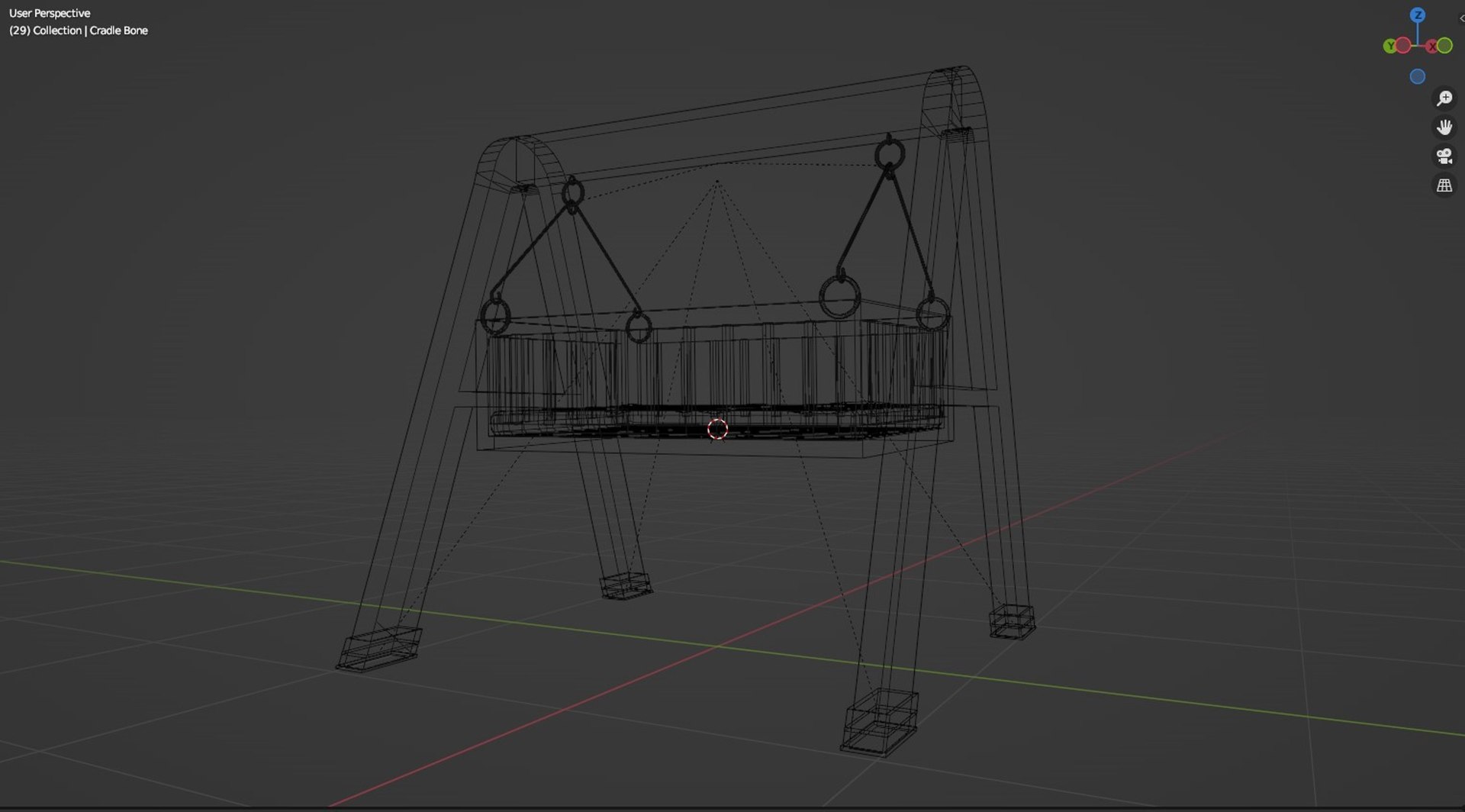 3D Cradle - Rigged Swing Crib - TurboSquid 2251513