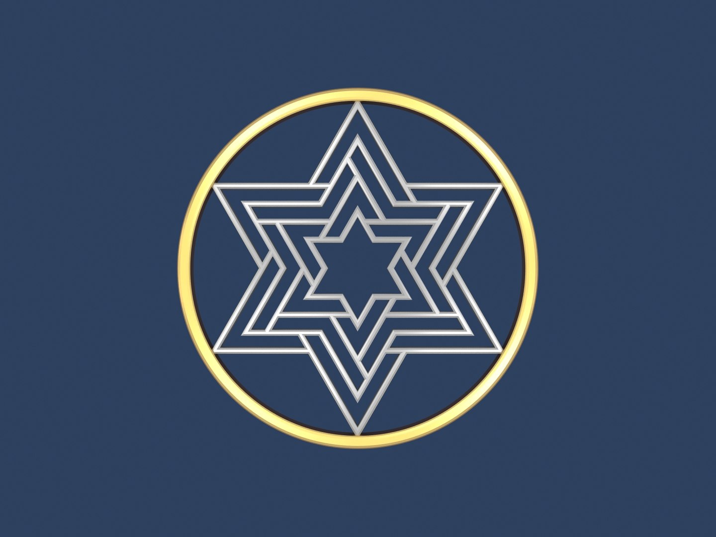 Star David Circle Model - TurboSquid 1430036