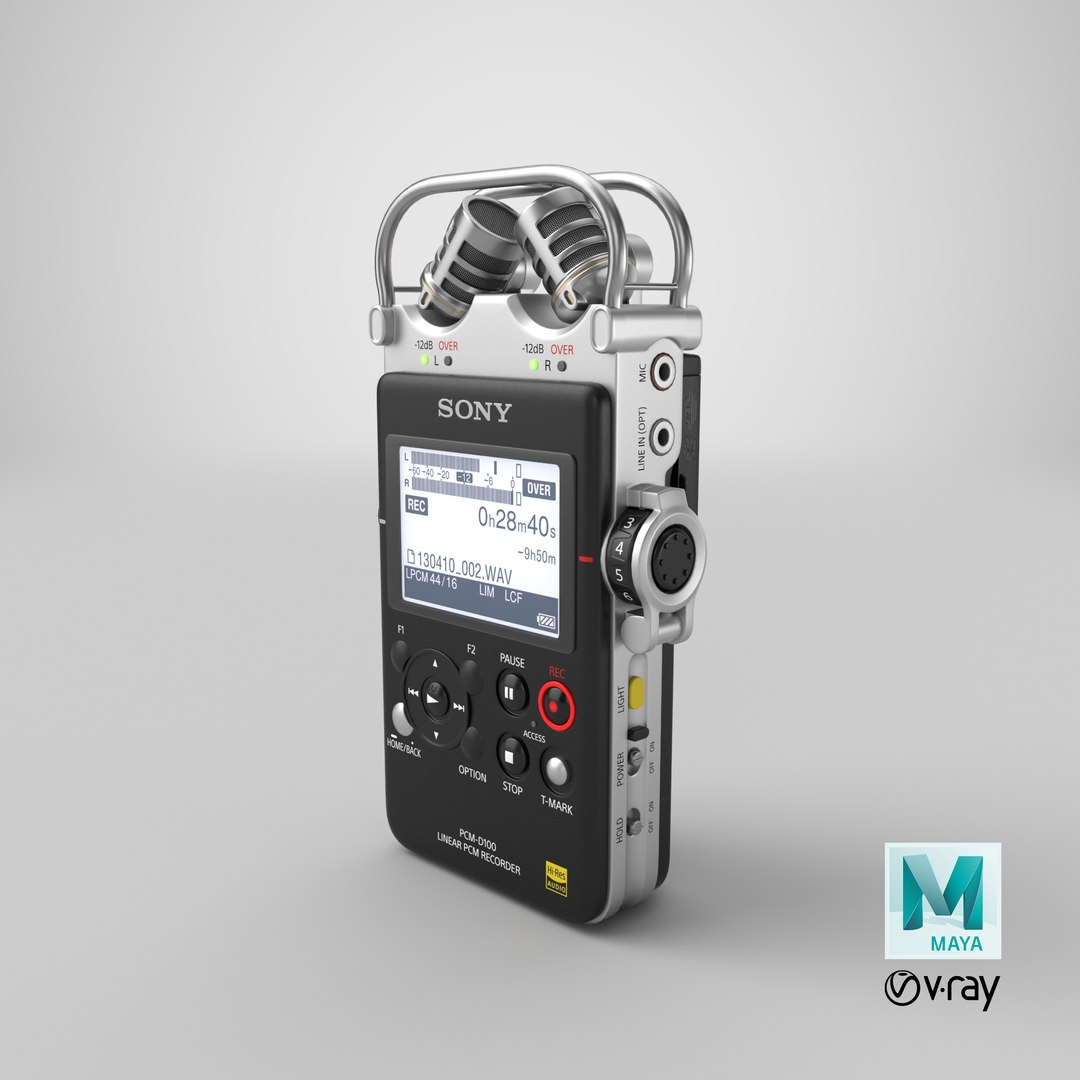 3D sony pcm d-100 recorder model - TurboSquid 1392803