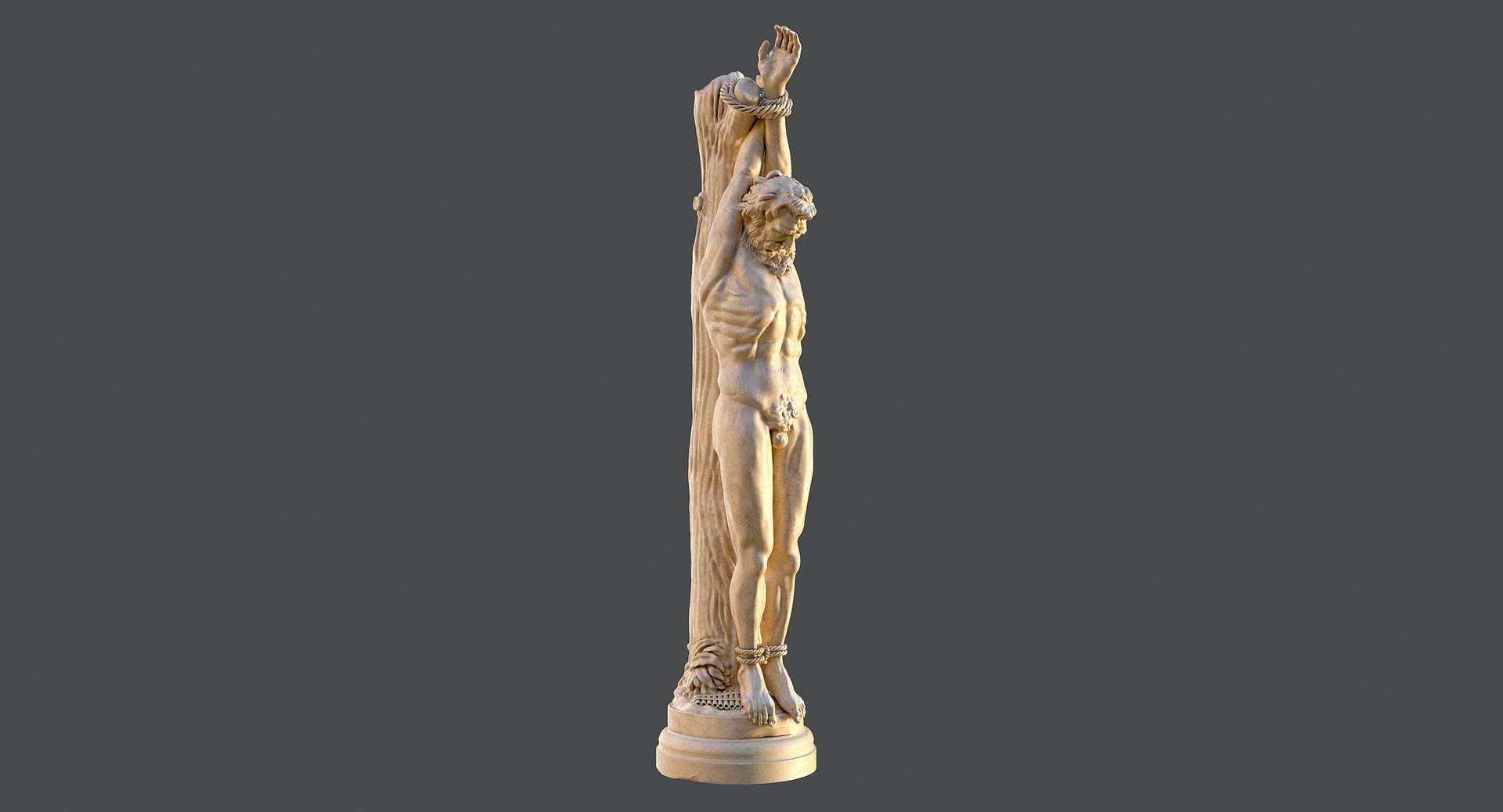 3D Statue Marsyas Model - TurboSquid 1351717