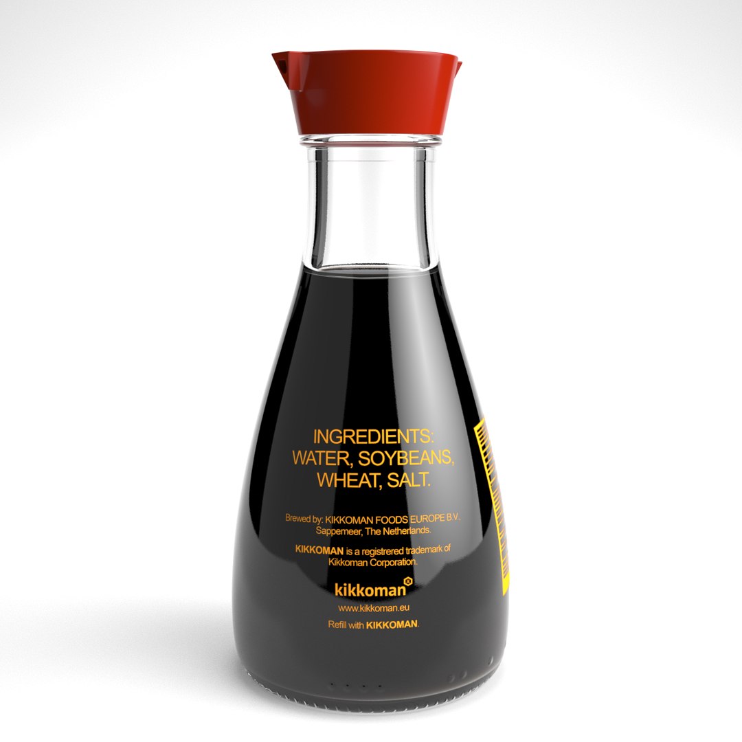 3d Max Kikkoman Soy Sauce