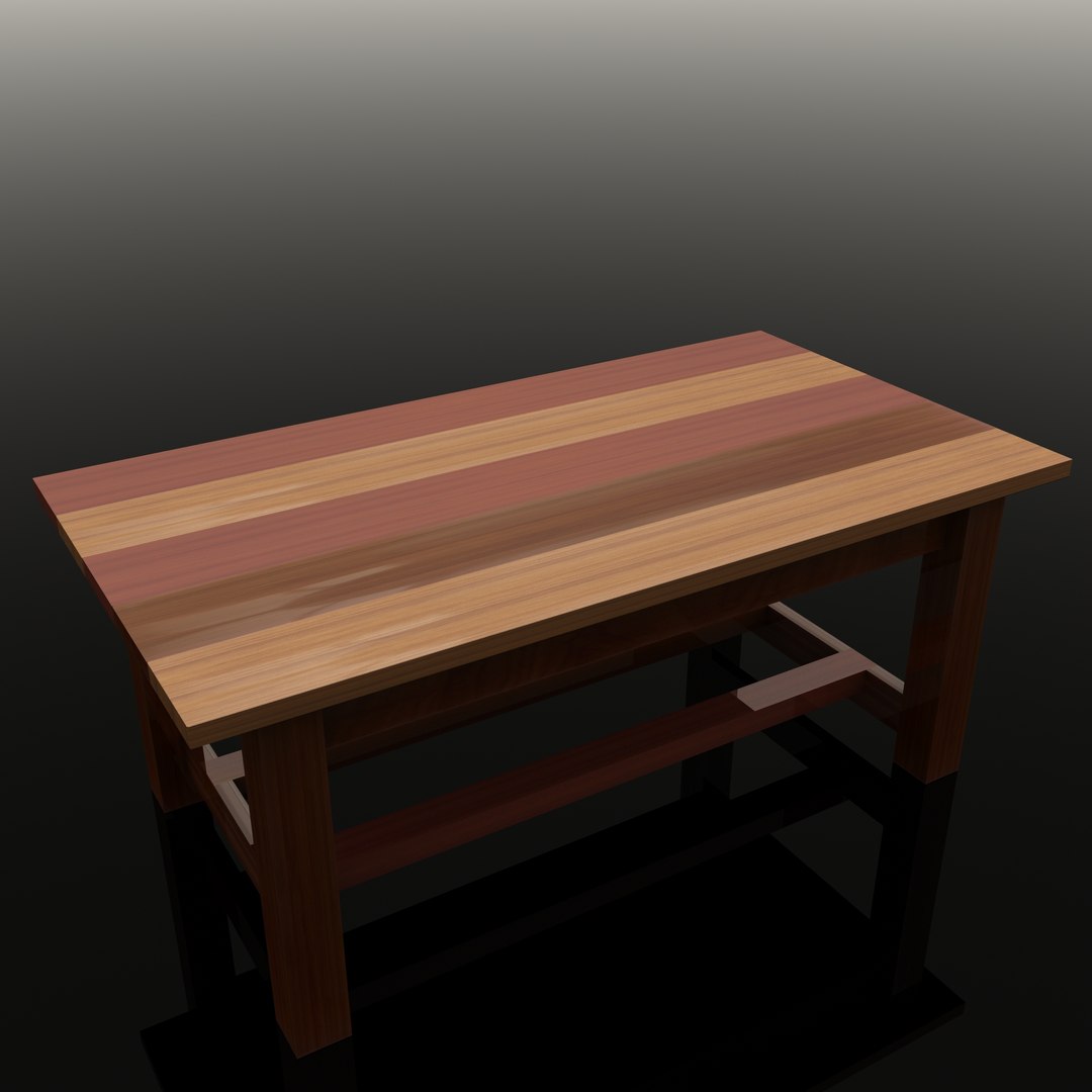 3d table center model