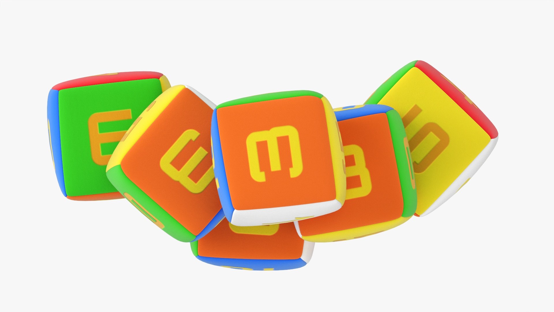 Baby Cubes Soft With Numbers 02 3D Model - TurboSquid 1738733
