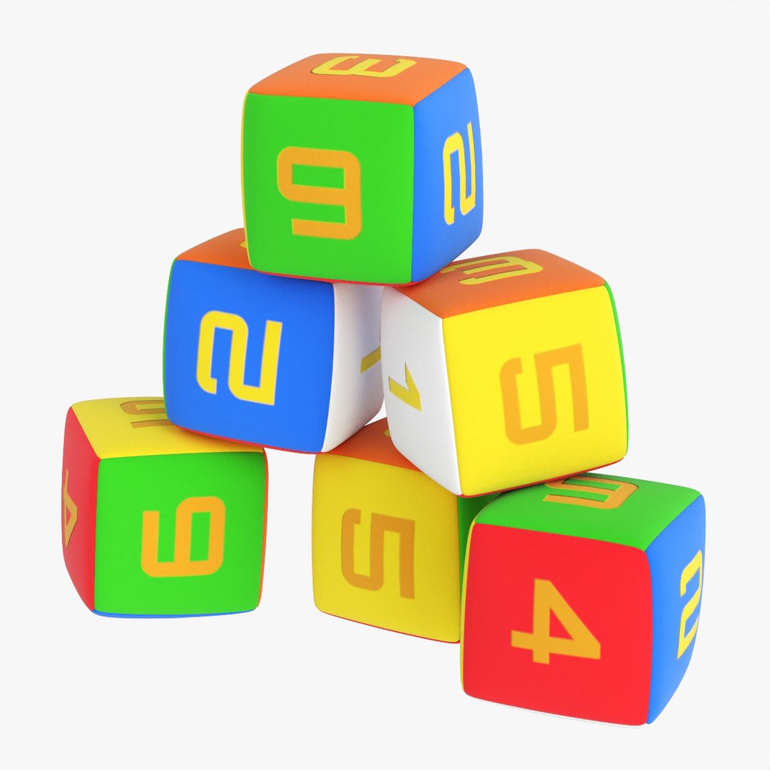 Baby Cubes Soft With Numbers 02 3D Model - TurboSquid 1738733