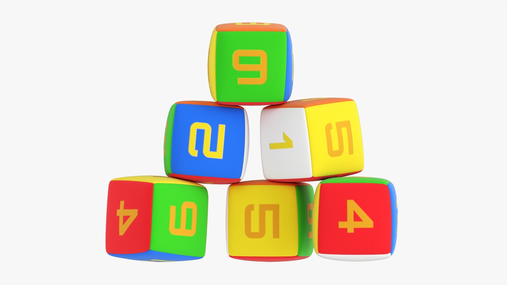 Baby Cubes Soft With Numbers 02 3D Model - TurboSquid 1738733