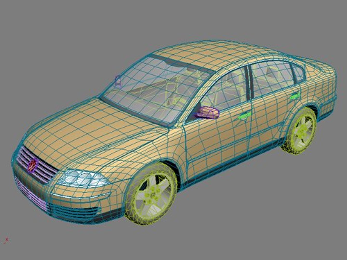 Passat Volkswagen Sedan 3d Model