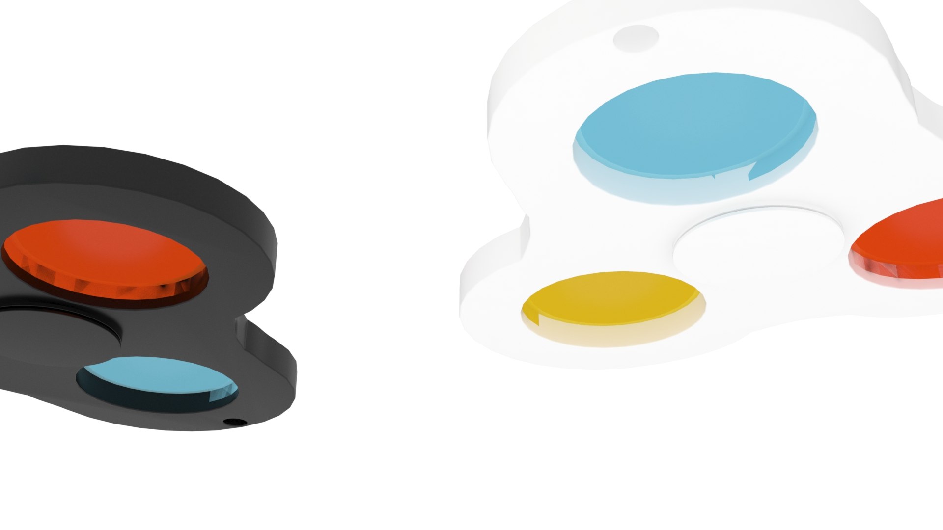 Spinner Simple Dimples Set 3D model - TurboSquid 1764757