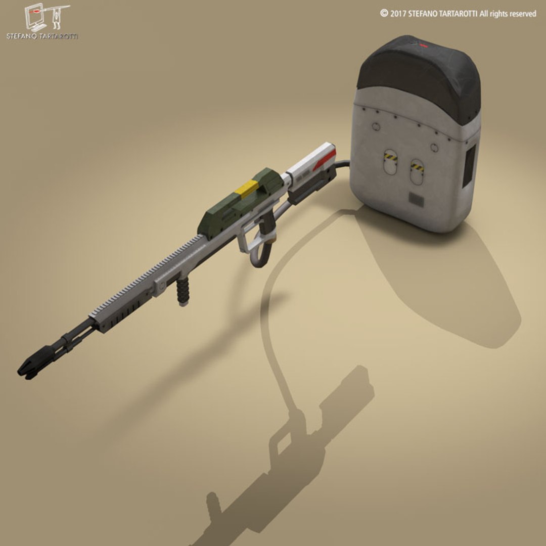 Sci-fi flamethrower 3D model - TurboSquid 1245081