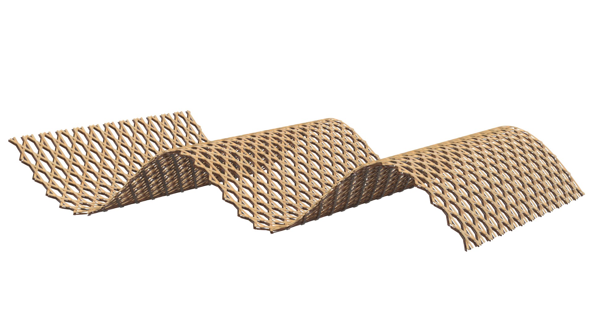 Parametric Woven Wood Structures Set 3D - TurboSquid 2423915