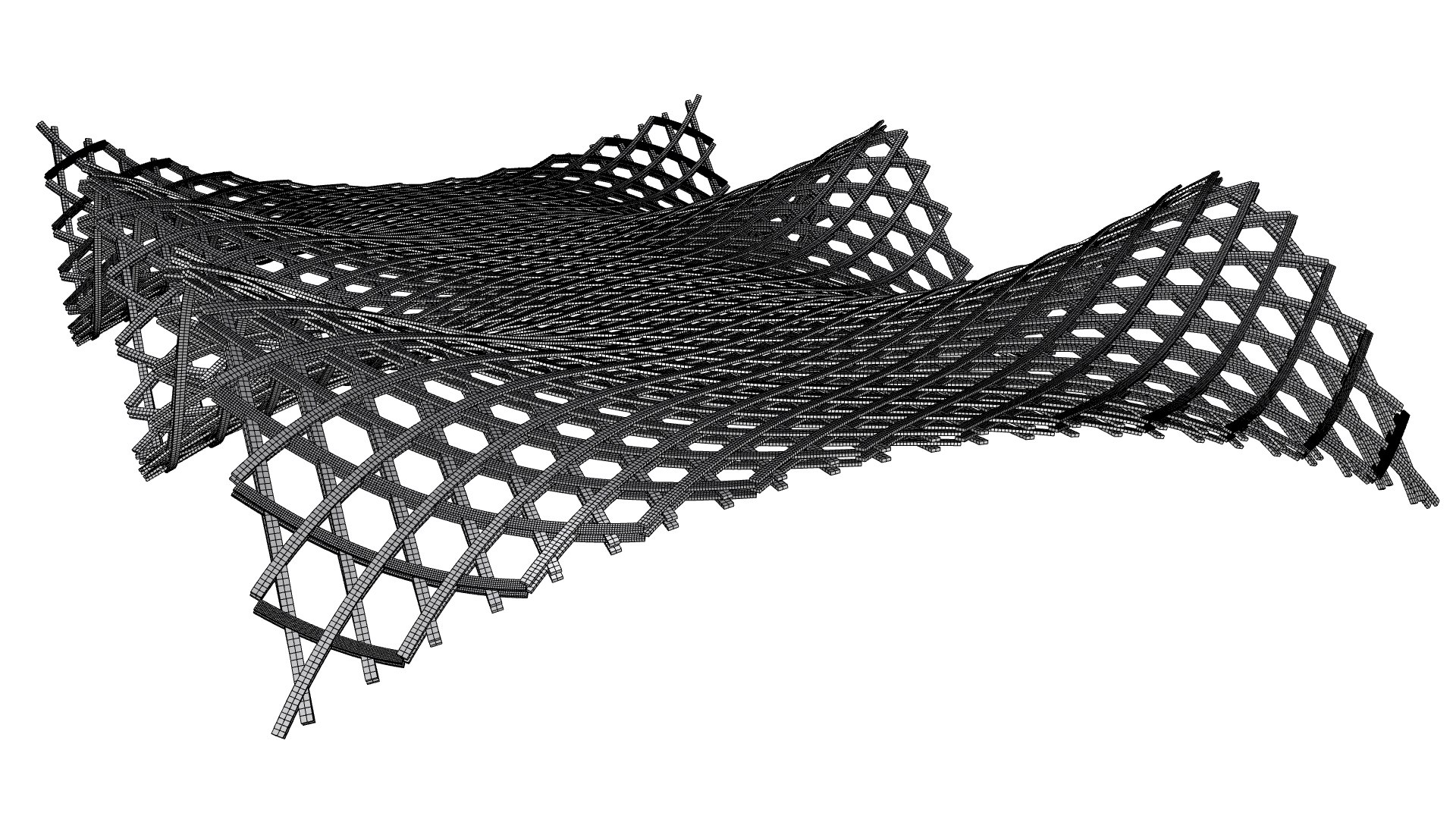 Parametric Woven Wood Structures Set 3D - TurboSquid 2423915
