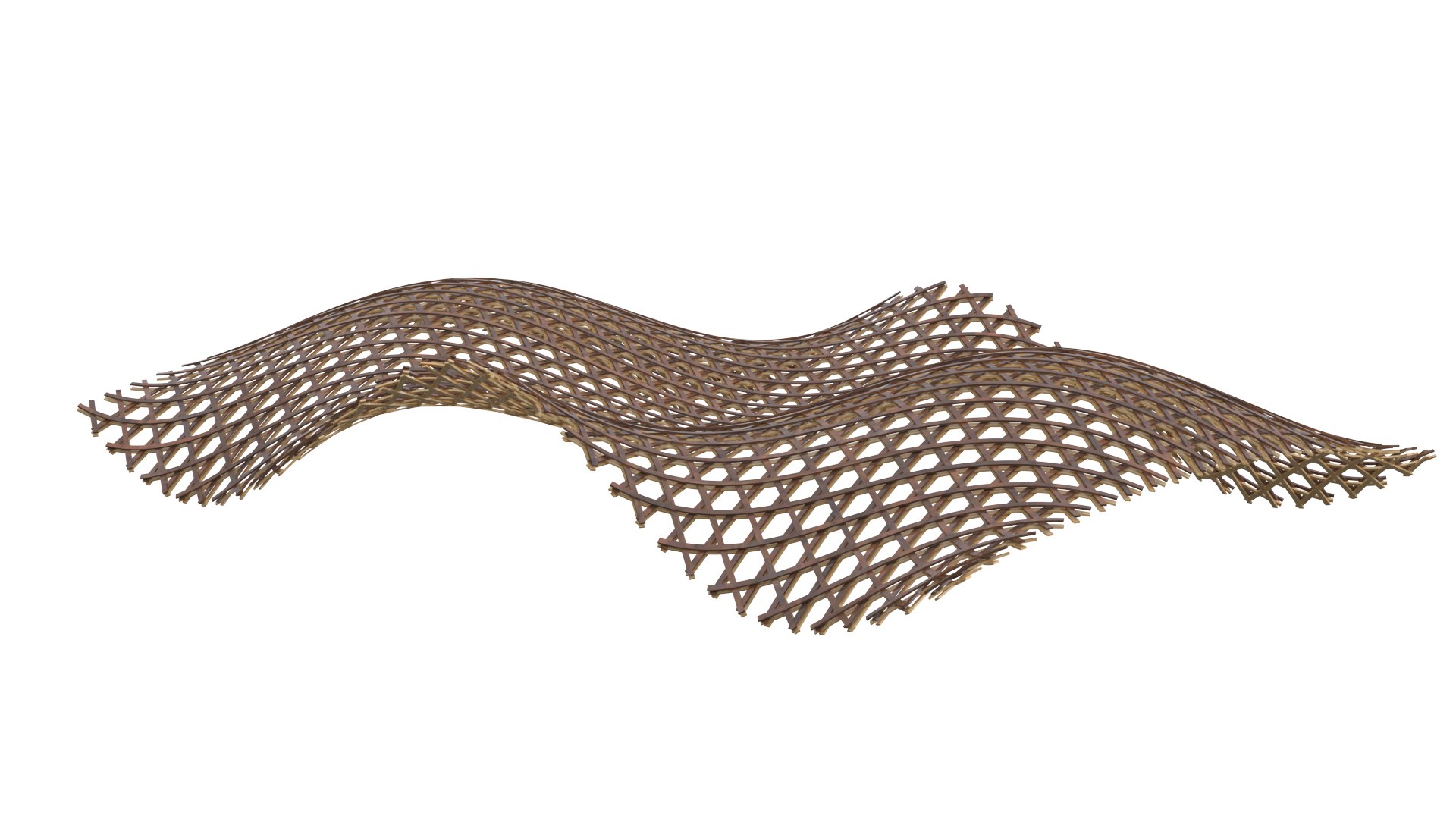 Parametric Woven Wood Structures Set 3D - TurboSquid 2423915