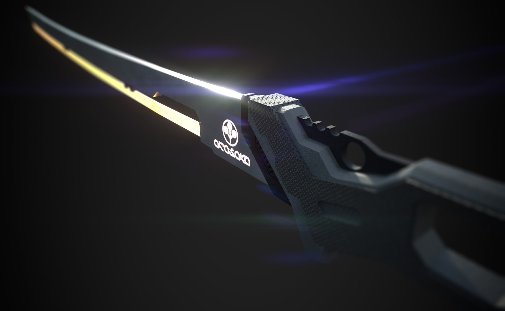Cyberpunk Katana 3D model - TurboSquid 1734925