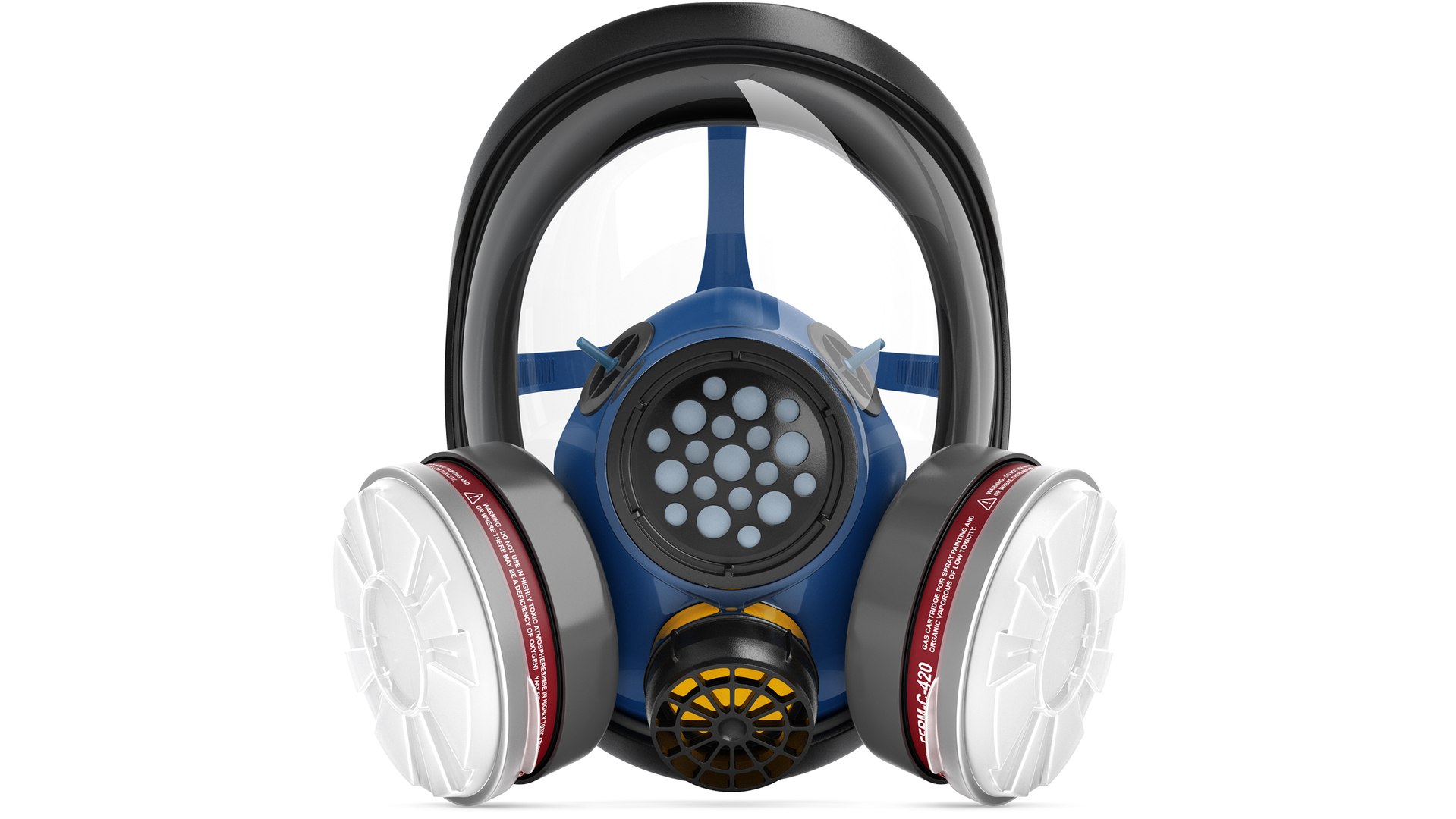 3D Full Face Respirator Mask Model - TurboSquid 2211269