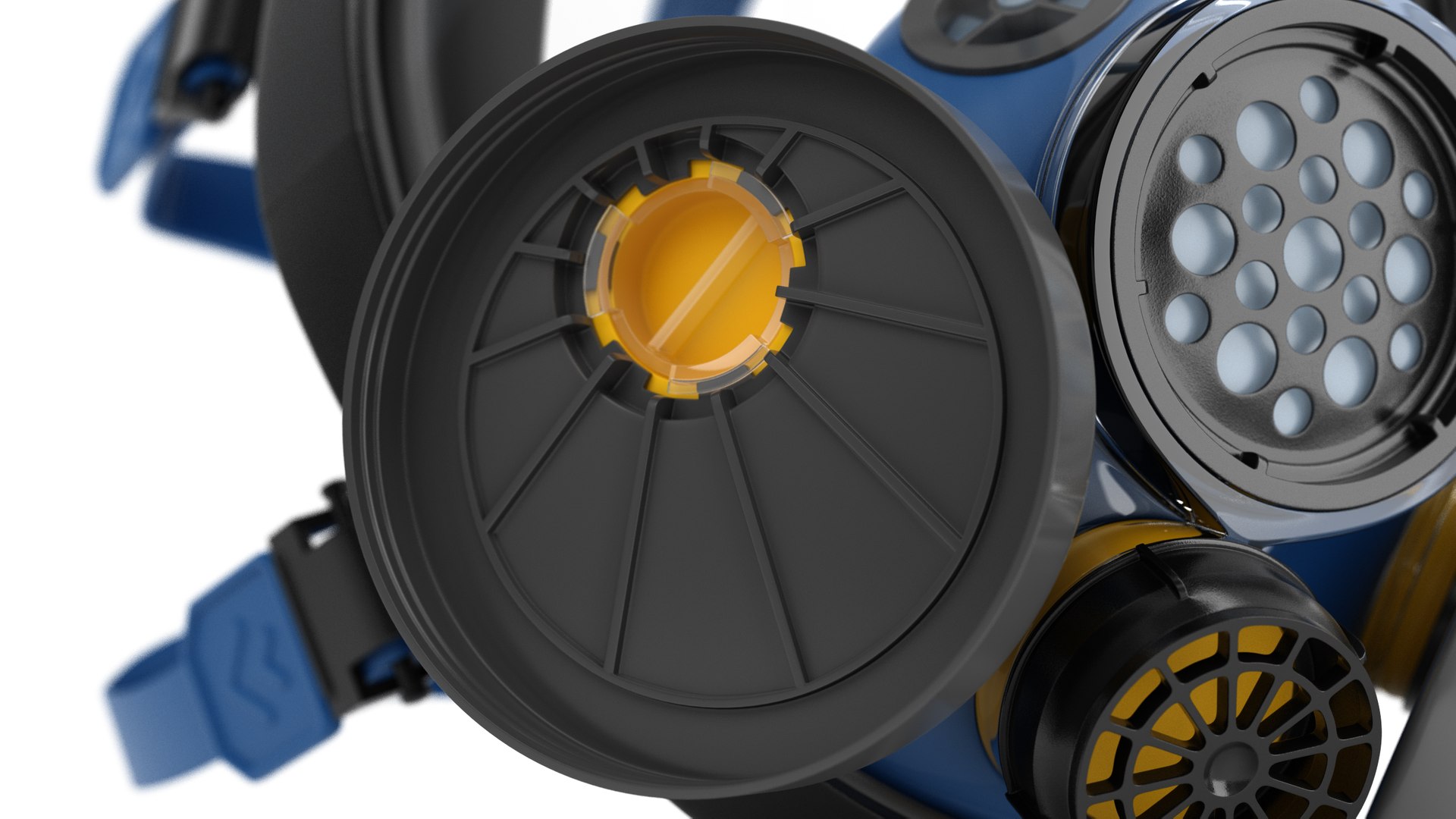 3D Full Face Respirator Mask Model - TurboSquid 2211269