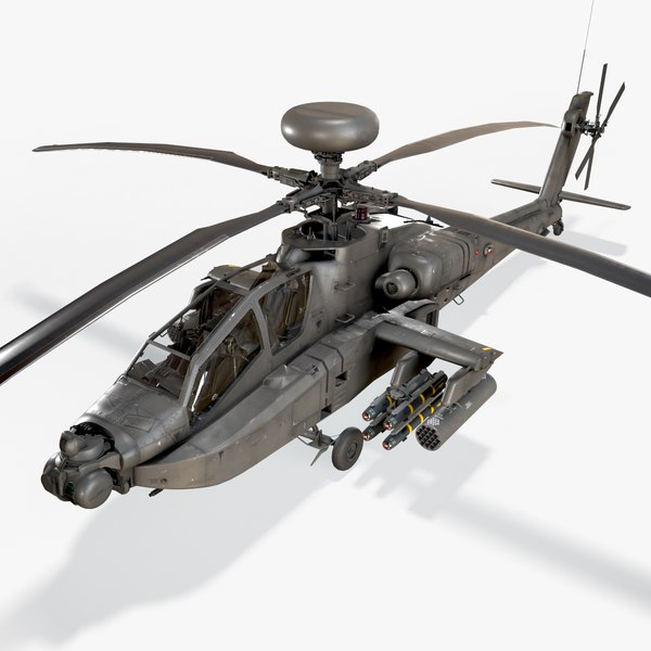 modelo 3d Apache AH-64D Ejército de EE. UU. Estático - TurboSquid 2064044