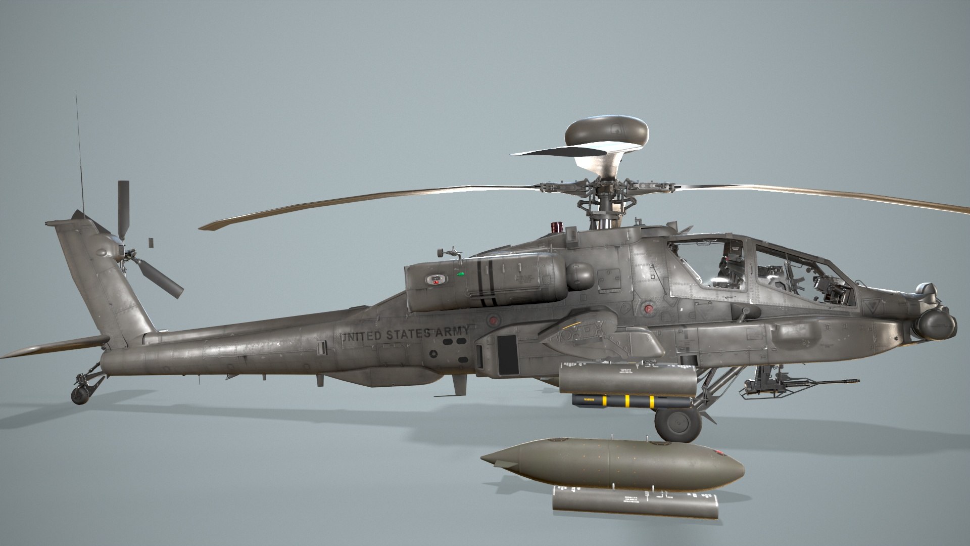 3D Apache AH-64D US Army Static - TurboSquid 2064044