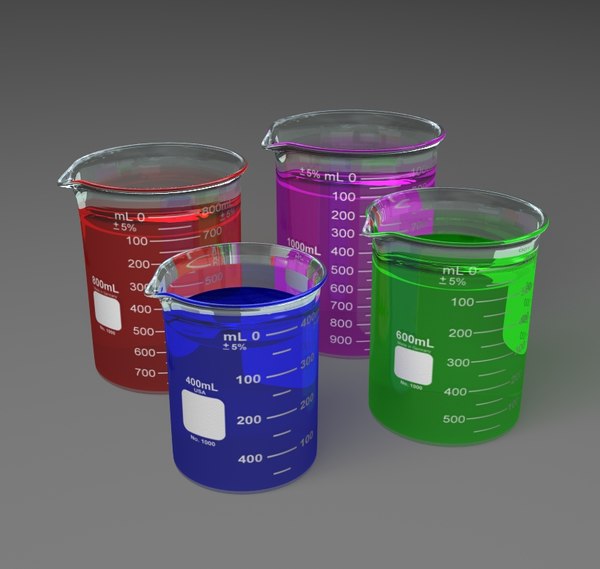 lwo lab beakers 400ml 600ml