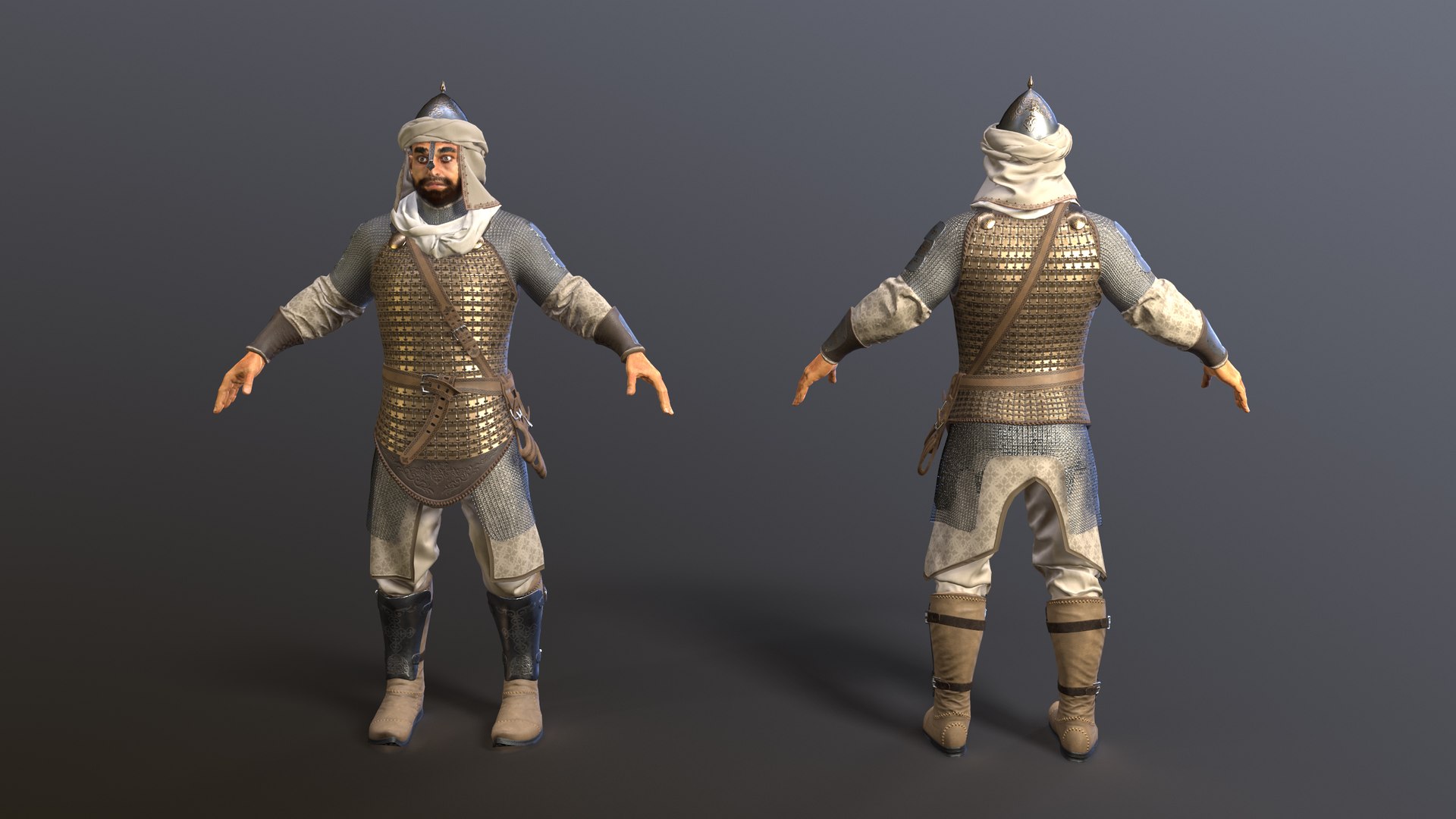 3D Model Eastern Warrior 2 - TurboSquid 1954651