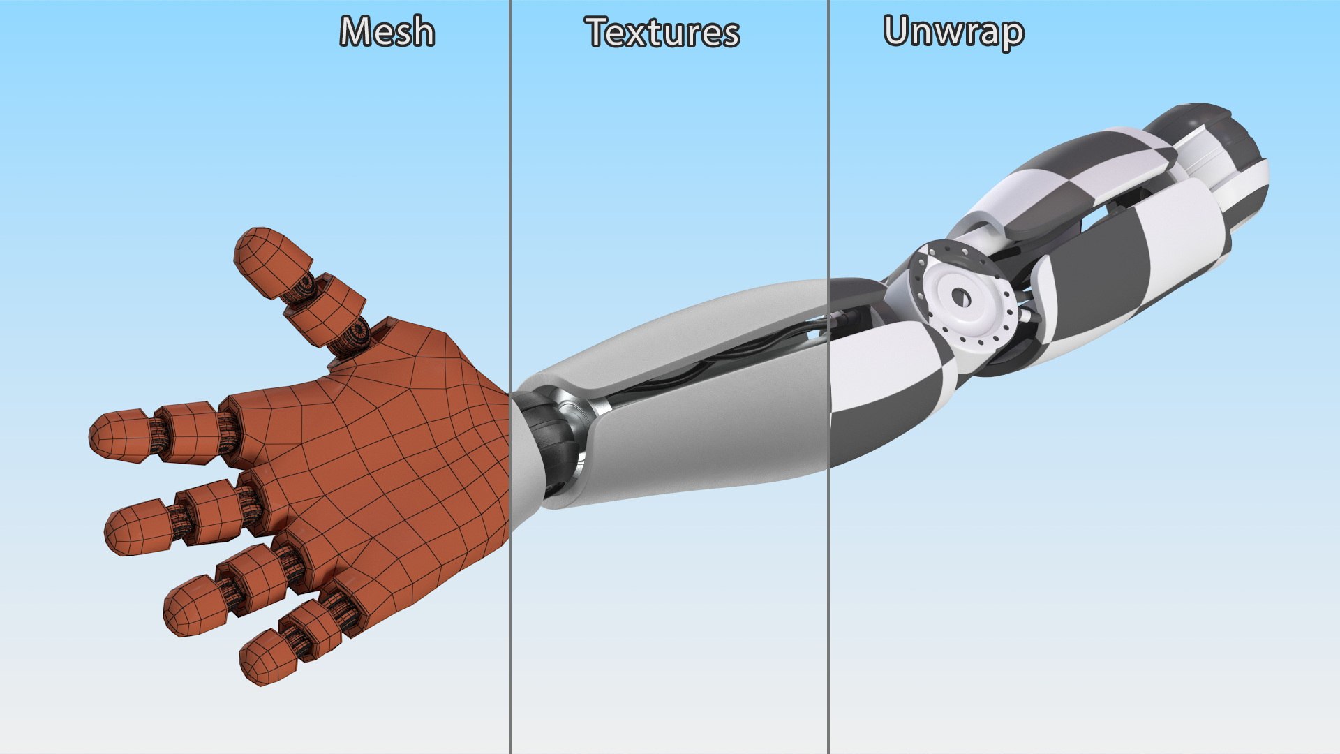 Cyborg Child Right Hand 3D Model - TurboSquid 2378222