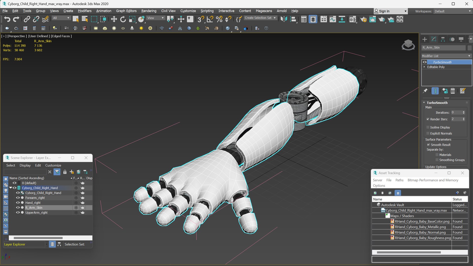 Cyborg Child Right Hand 3D Model - TurboSquid 2378222