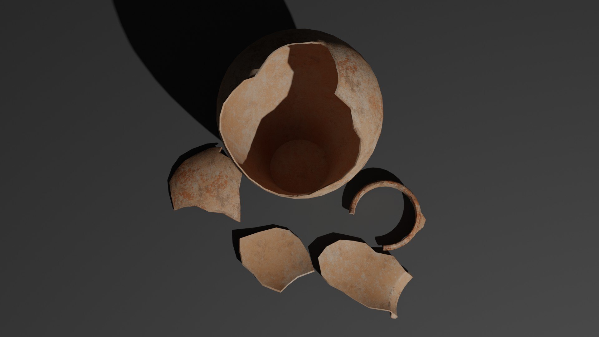 3D Terracotta Vase - Pot - Damaged - TurboSquid 1888204