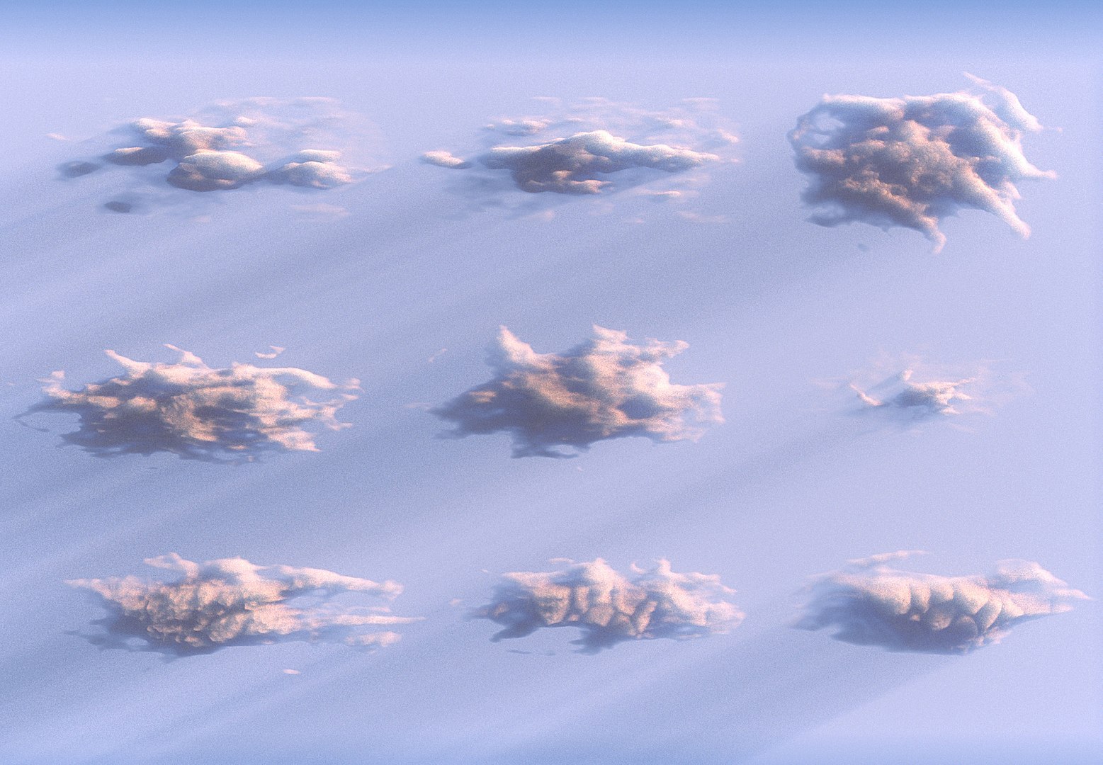 3D Clouds Pack 9 Model - TurboSquid 1419833