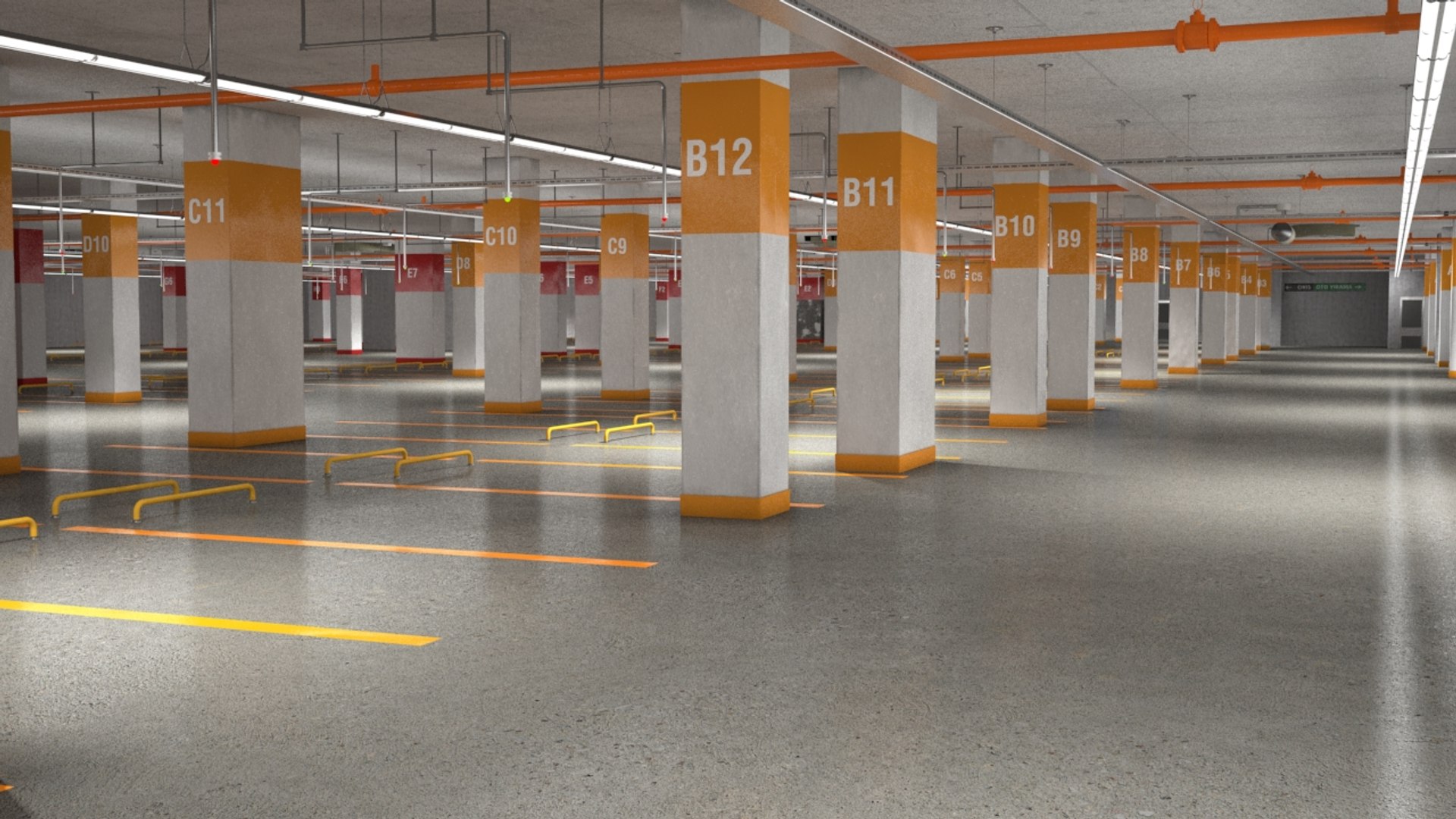 3D Carparking Interior Car Model - TurboSquid 1377273