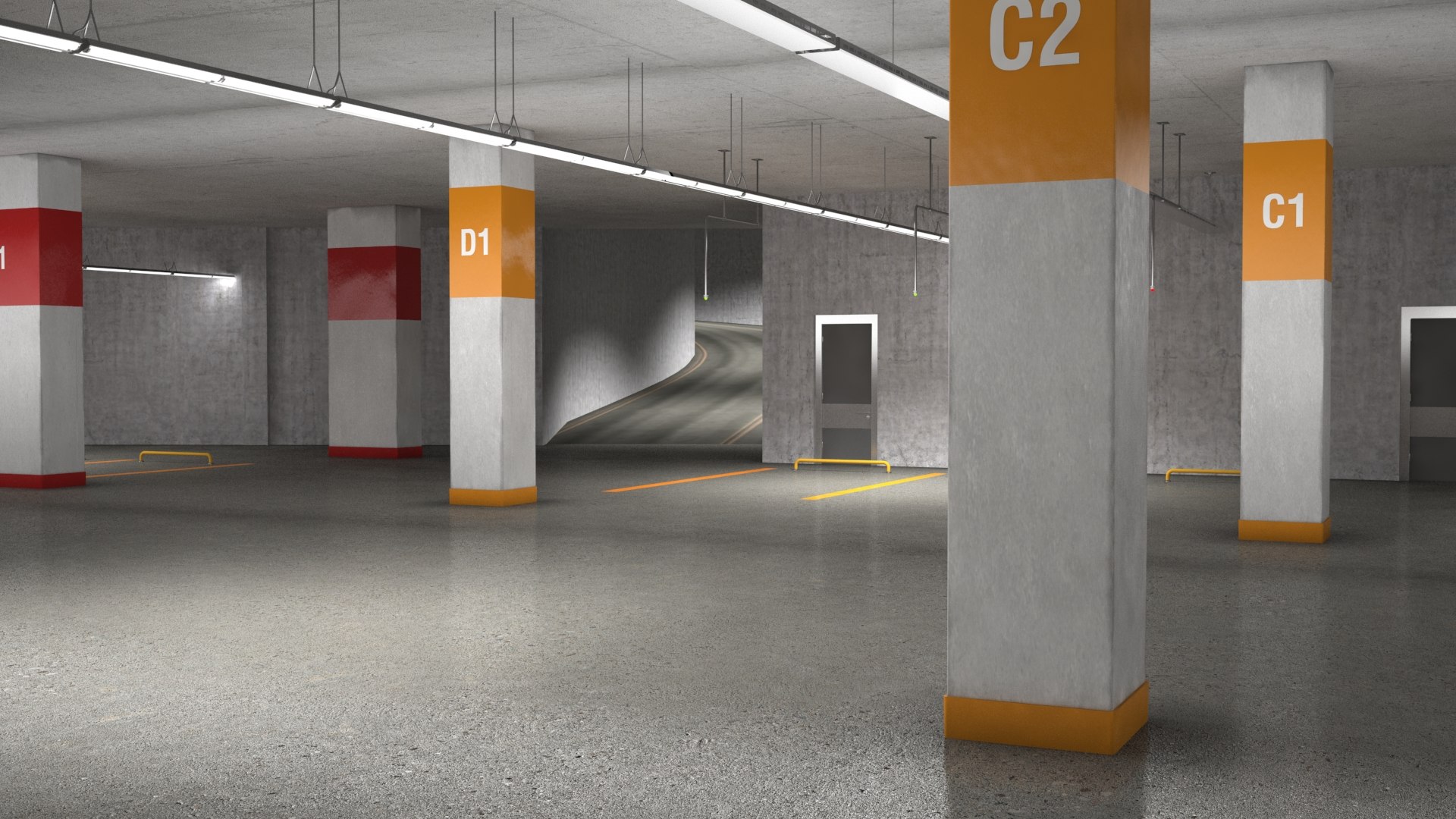 3D Carparking Interior Car Model - TurboSquid 1377273