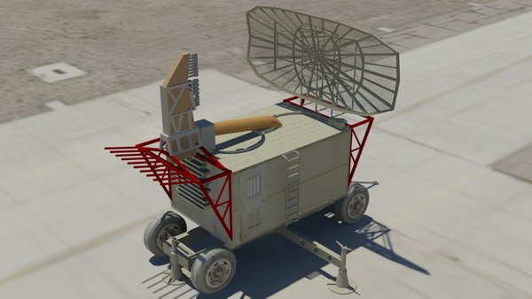 modelo 3d Radar Low Poly JY-8 - TurboSquid 1699006
