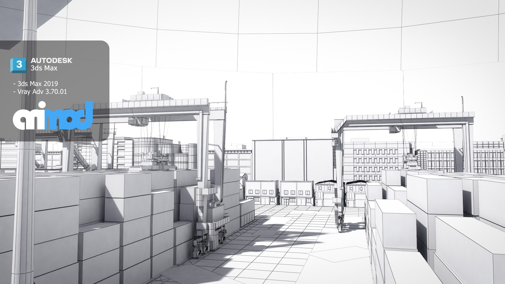 3D ContainerYard - TurboSquid 2267343