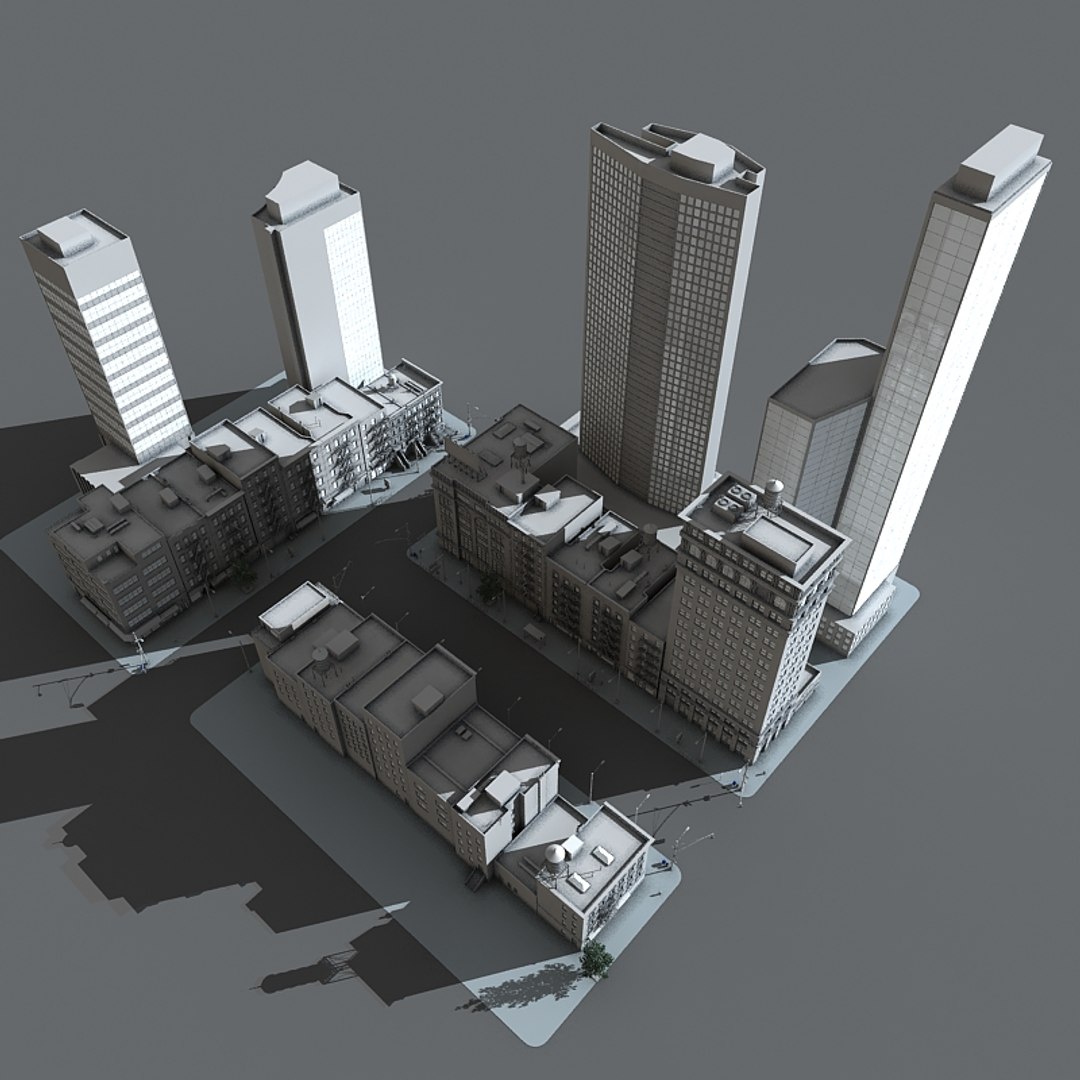 City Block 3d Model