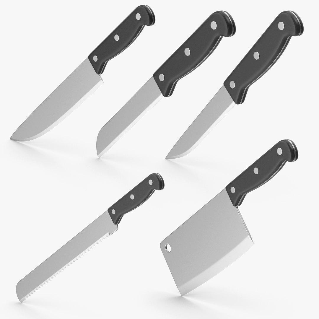Kitchen Knives 3D Model - TurboSquid 1889060