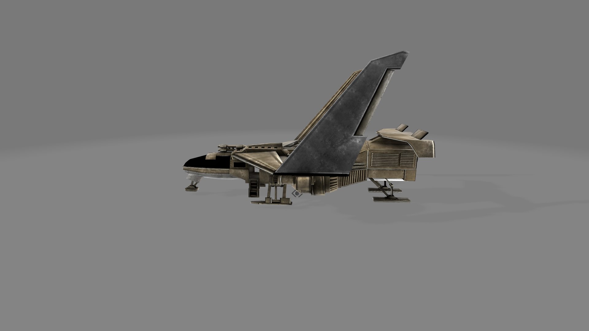 Futuristic Combat Jet Rigged 3D Model - TurboSquid 2019180
